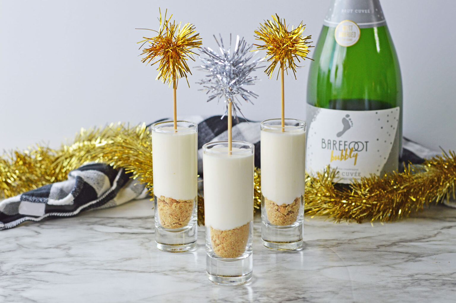 Champagne Cheesecake Shooters