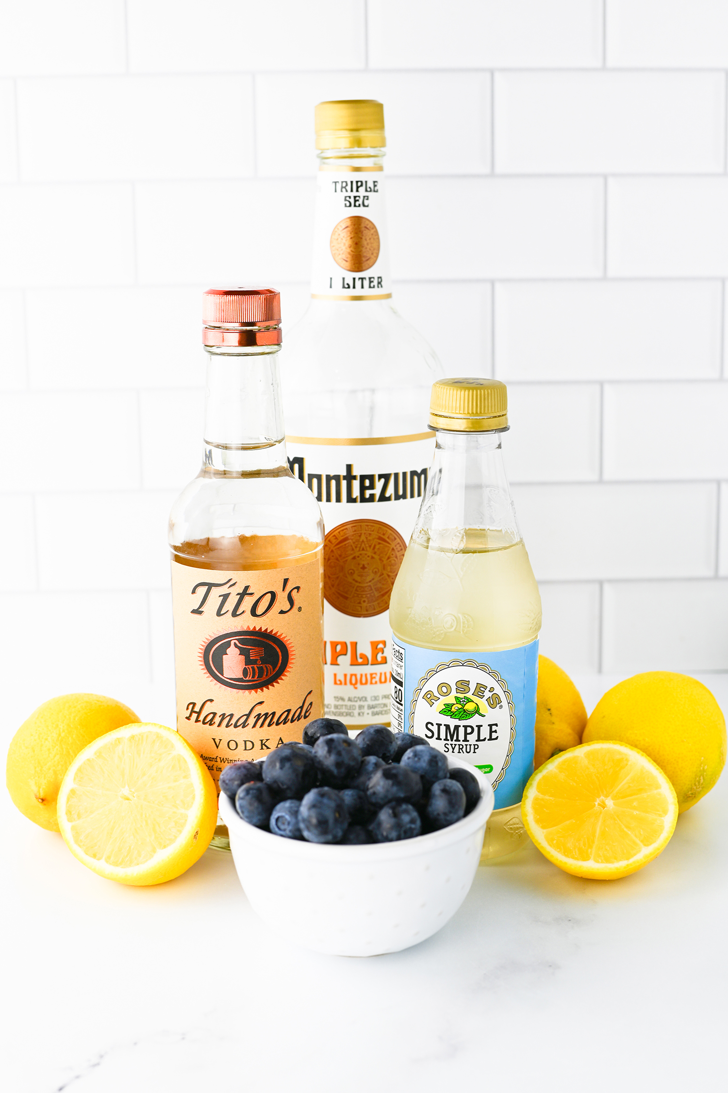 Blueberry Lemon Drop Martini