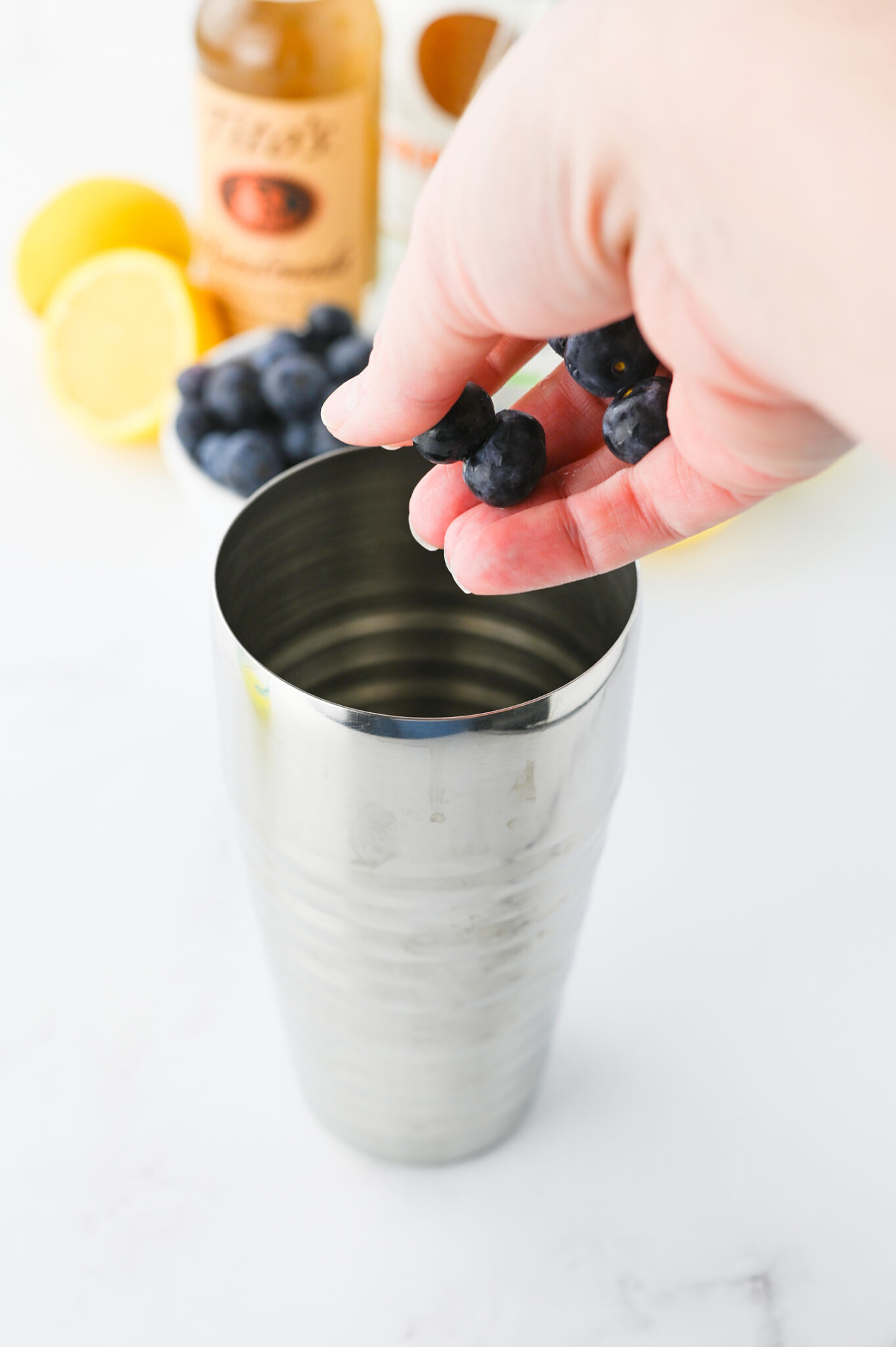 Blueberry Lemon Drop Martini